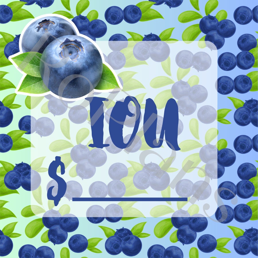 Fruit Themed IOU Slips Colorful, Cute Use in Savings Challenges - Etsy