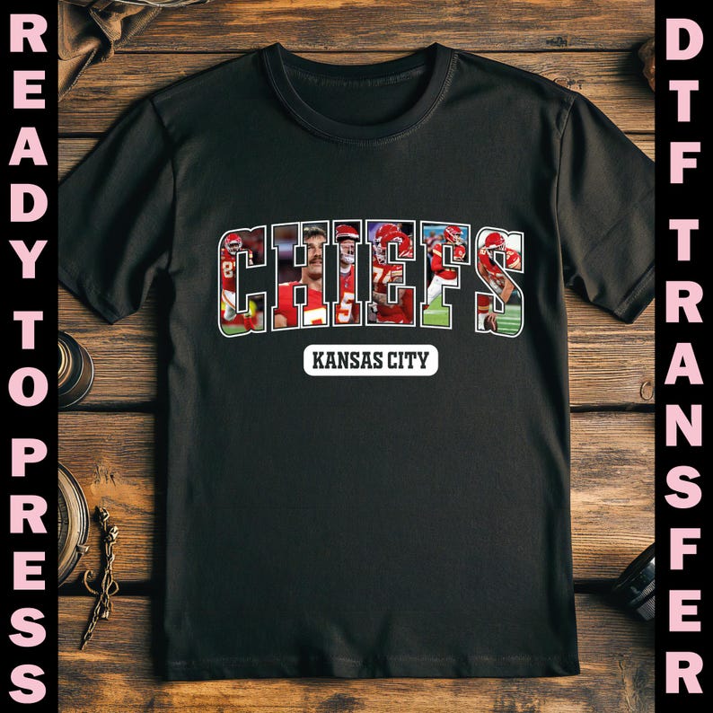 Chiefs Football DTF Transfer: Kansas City Iron-on Heat Transfer - Etsy