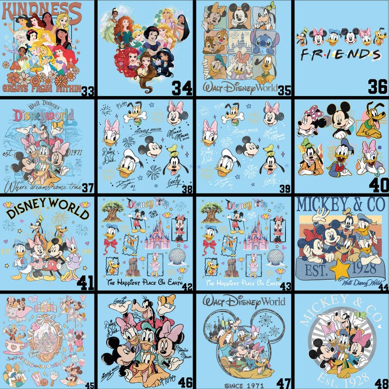 Disney Dtf, Heat Transfer, Ready to Press, Iron on Transfers, T Shirt ...