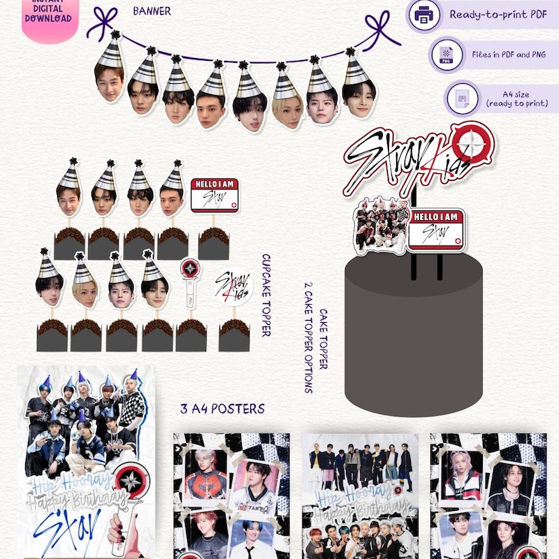 Stray Kids Printable Paper - Etsy