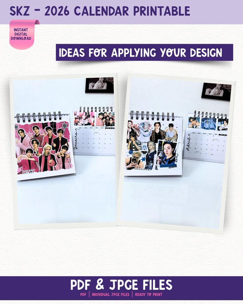 Stray Kids SKZ 2026 Kpop Calendar 15x15cm - PORTUGUESE (digital PDF) - Etsy