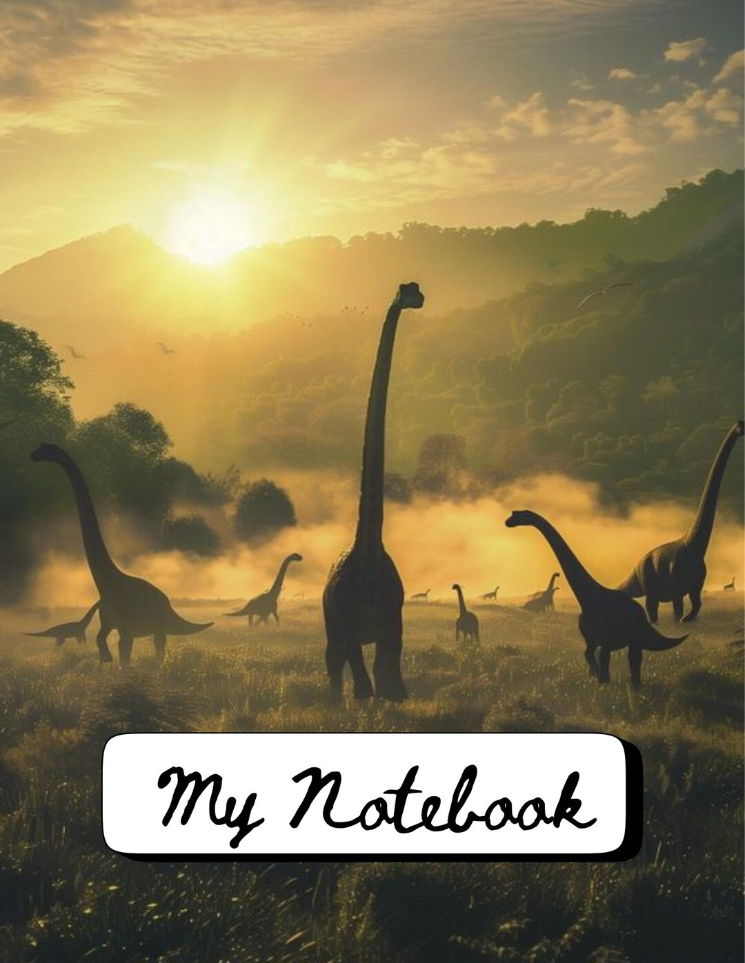 Dinosaur Digital Notebook – Prehistoric Planner With Stickers ...
