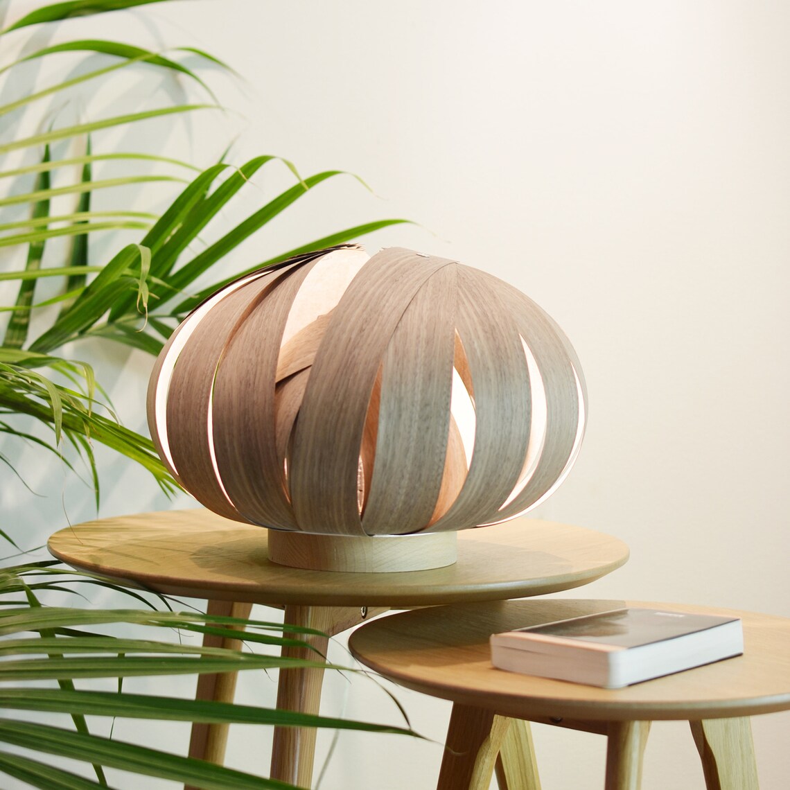 Sol / Small / Wood Veneer Lamp/ Walnut Atelier Cocotte - Etsy