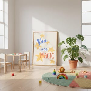 You Are Magic Poster - Inspirational Wall Art for Kids' Bedrooms ...