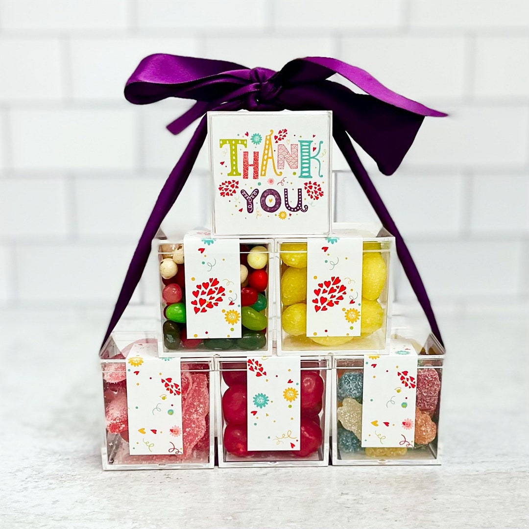 Thank You Whimsical Candy Tower, Candy Gift, Birthday Gift, Kosher - Etsy