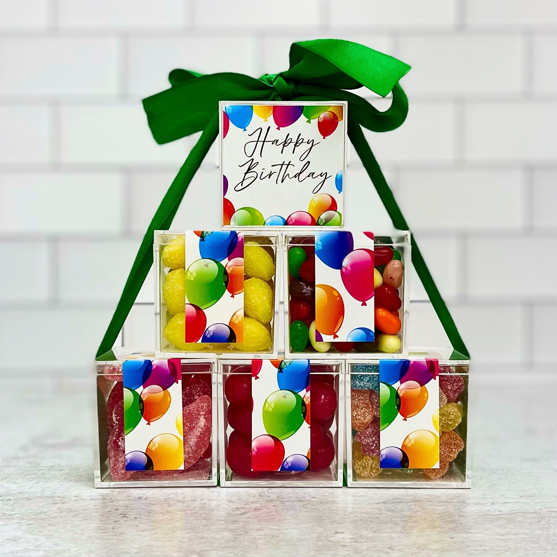 Happy Birthday Candy Tower Candy Gift Birthday Gift Kosher - Etsy