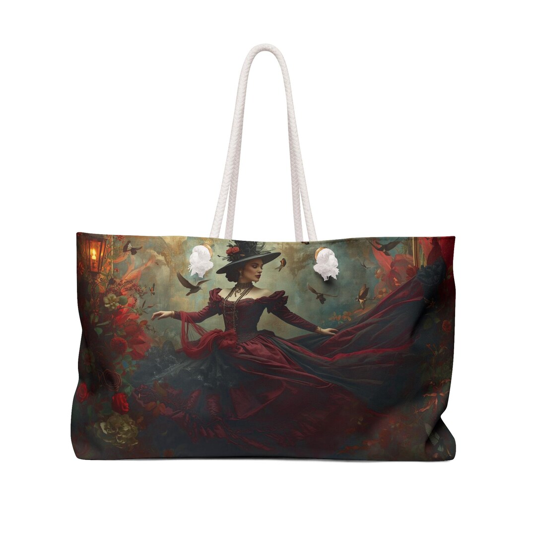 Victorian Goth Weekender Bag: Fantasy Travel Tote - Etsy