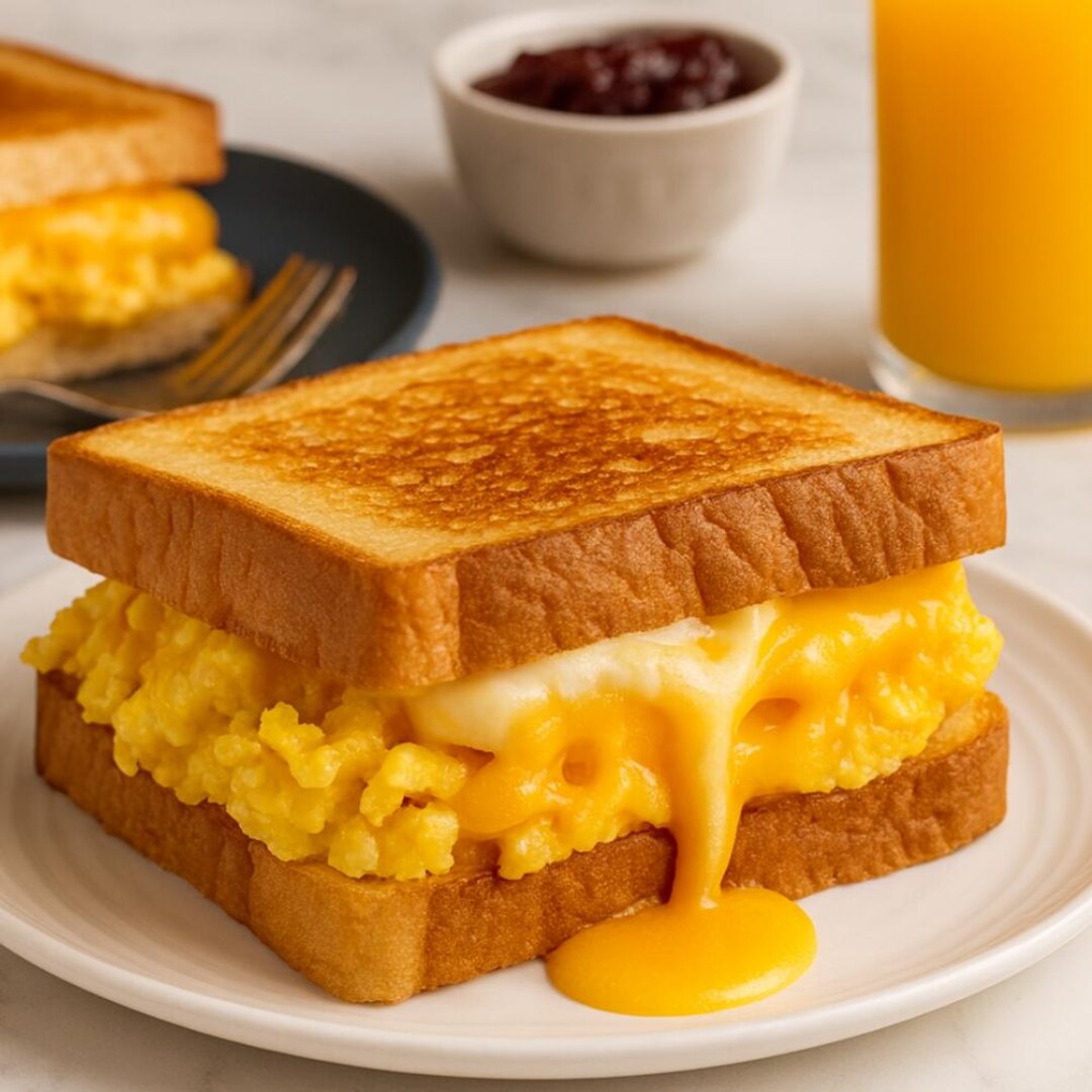 Sunrise Fluffy Egg & Cheese Sandwich (instant PDF Download) - Etsy