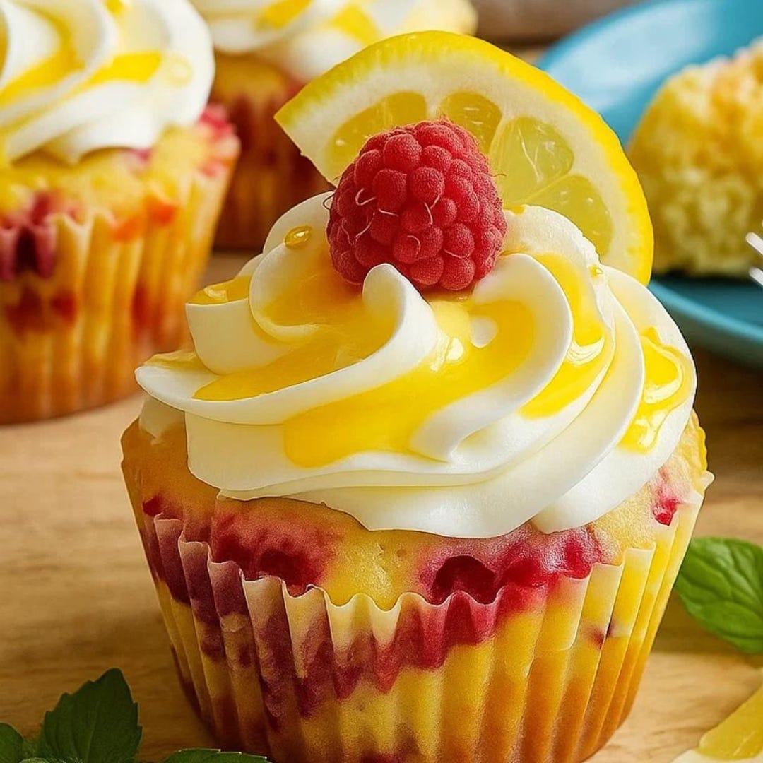 Raspberry Lemon Swirl Cupcakes (instant PDF Download) - Etsy Canada
