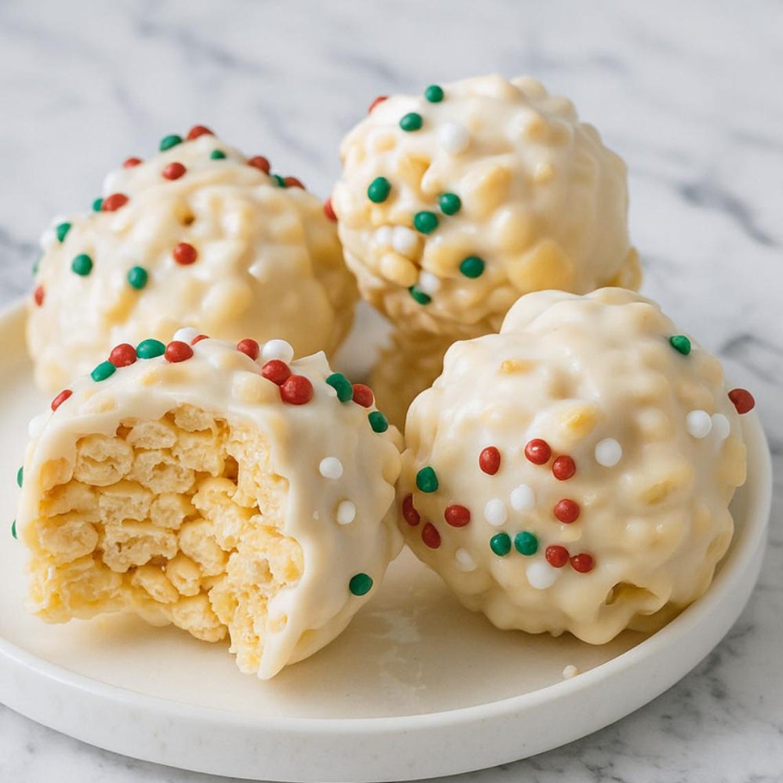 Festive Christmas Rice Crispy Treat Balls (instant PDF Download) - Etsy