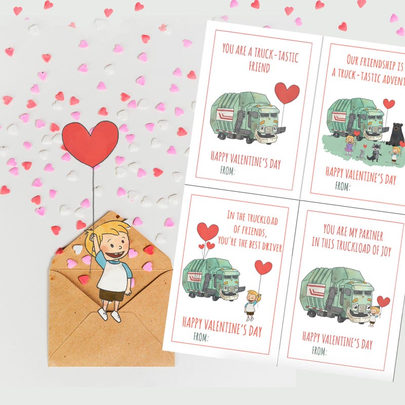 San valentín tarjetas niños - Etsy México