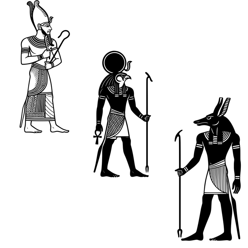 Osiris and Isis Egyptian PNG Bundle | SVG | High-res 300DPI | Shirt and ...