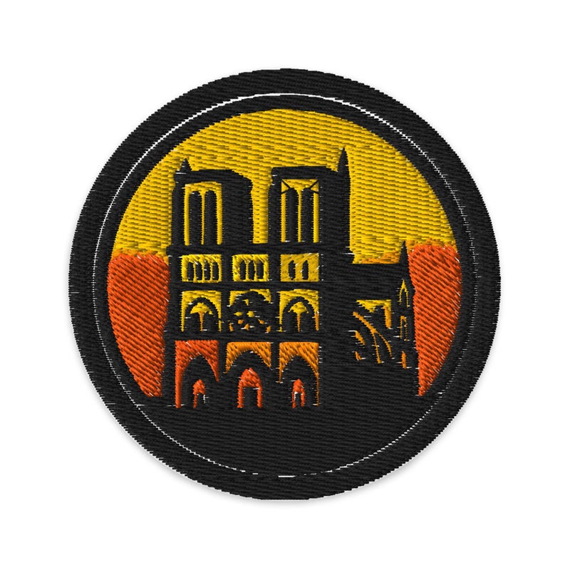 Notre Dame Pin - Etsy