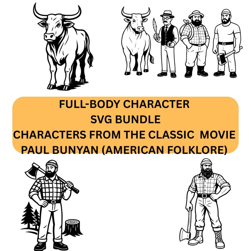 Paul Bunyan Digital Print - Etsy