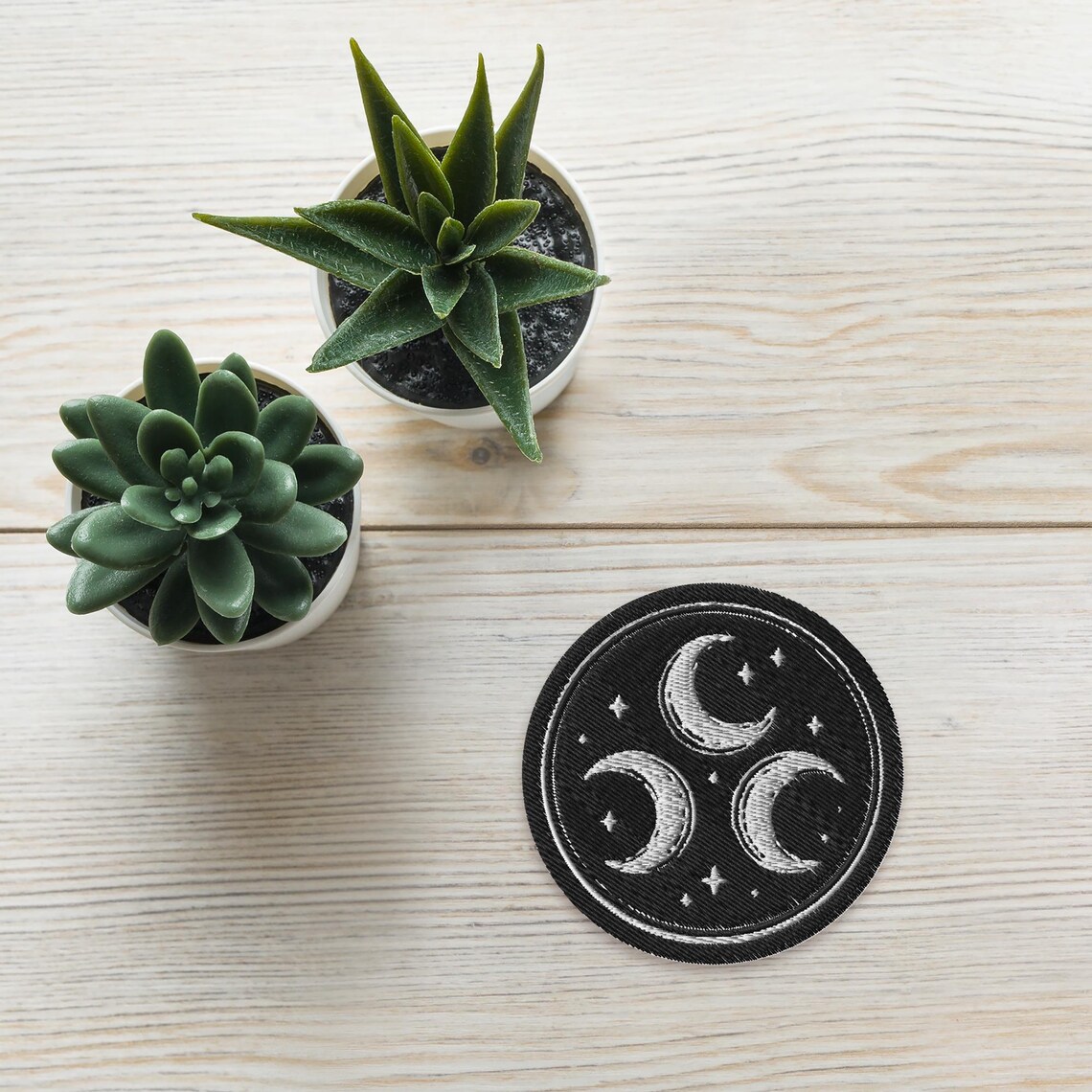 The Weird Sisters Triple Moon Embroidery Patch - Etsy