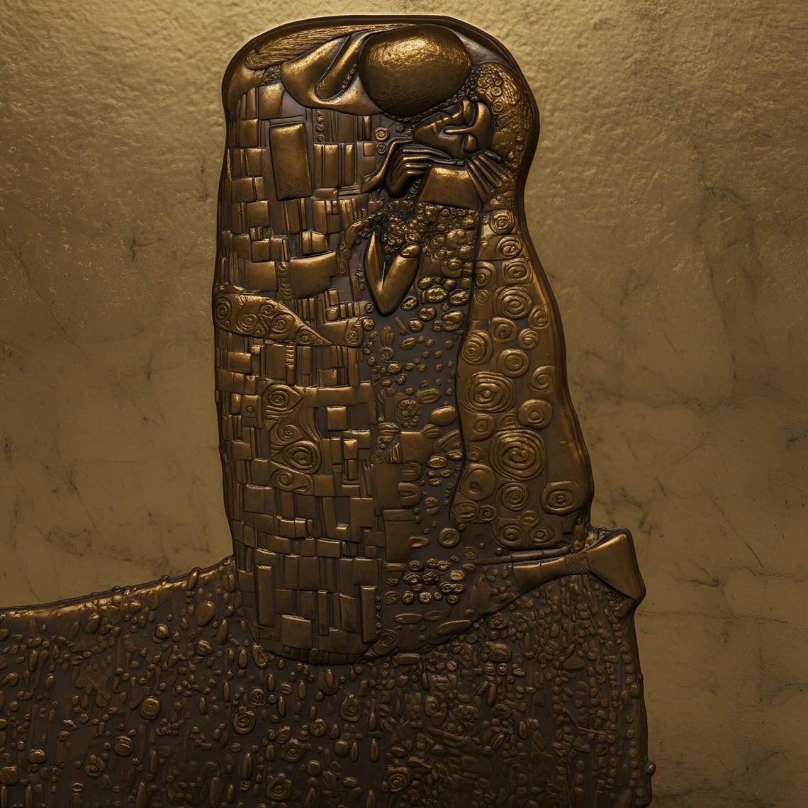 The Kiss 3D STL File, Gustav Klimt CNC Art, Digital Download for Wood ...