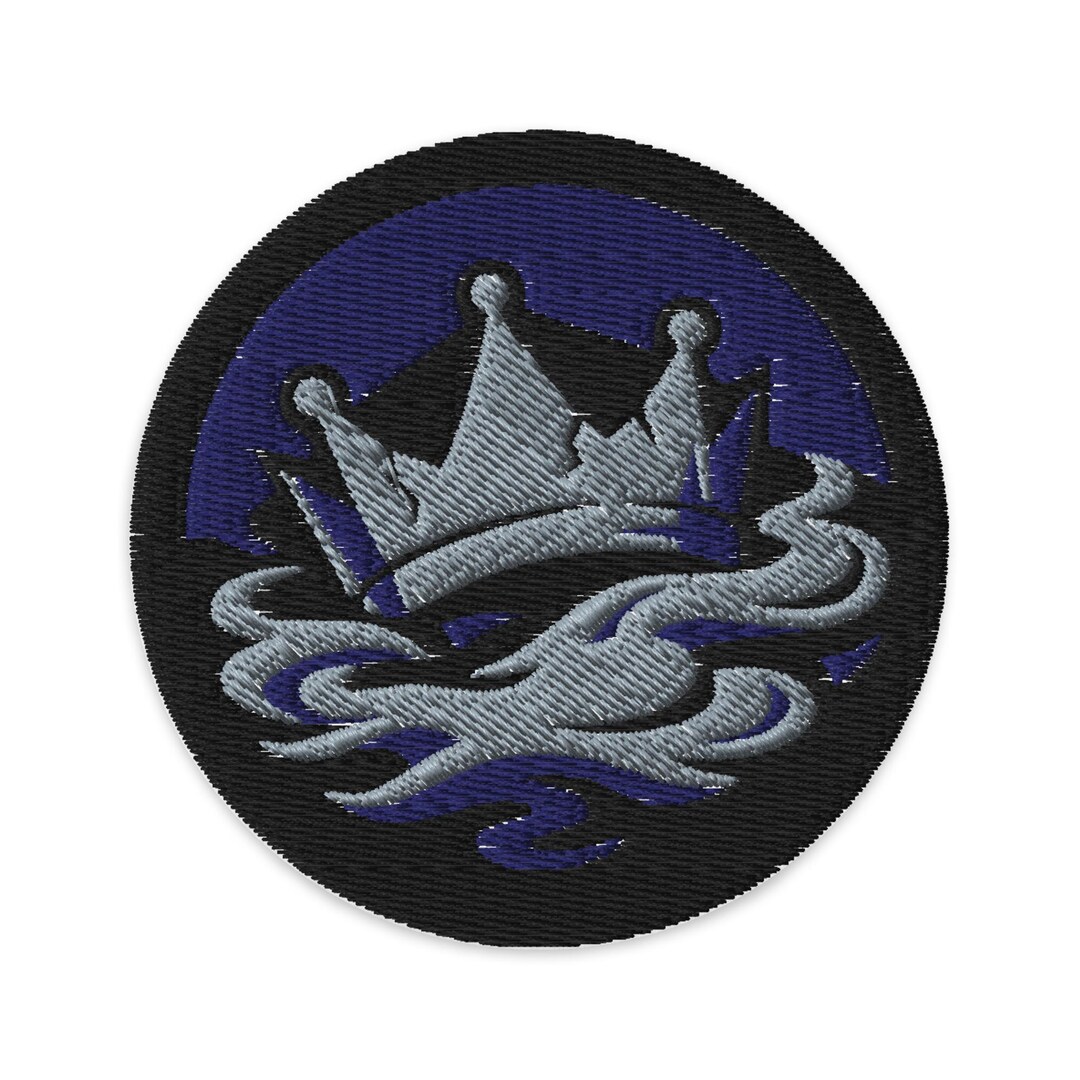 Ghostly Crown Rising From Fog – Embroidery Patch - Etsy