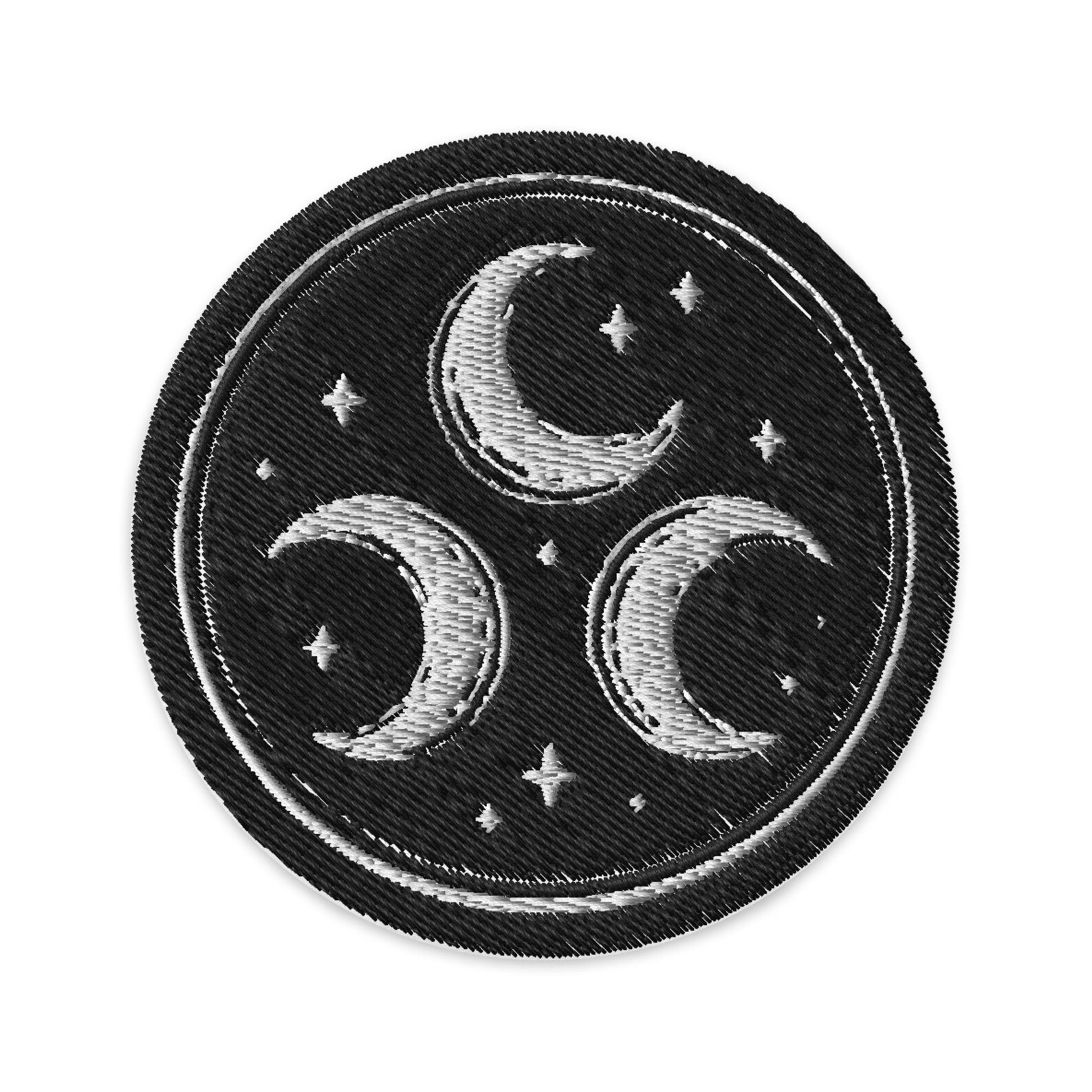 The Weird Sisters Triple Moon Embroidery Patch - Etsy