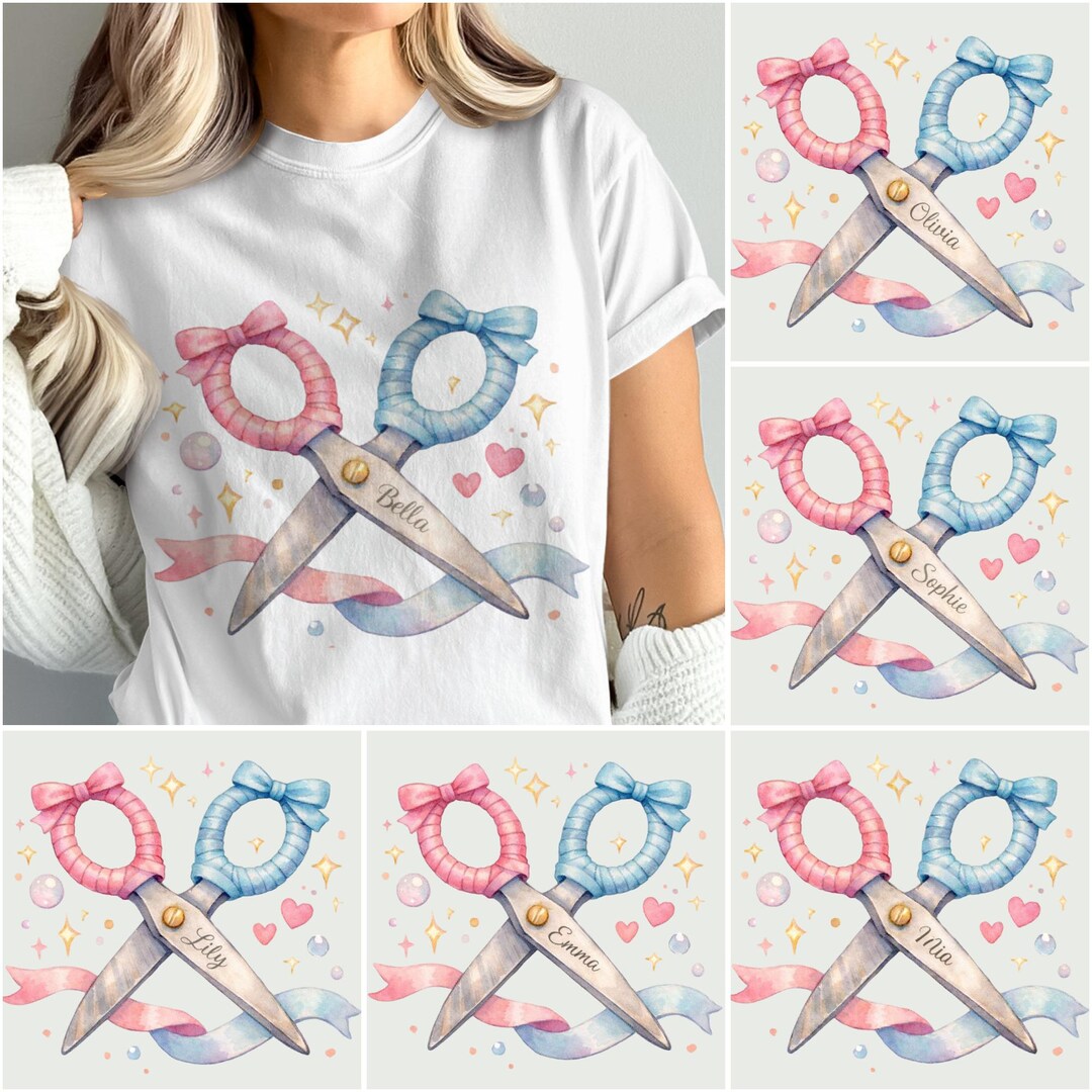 Custom Name Scissor PNG, School Theme Digital Design, Personalized ...