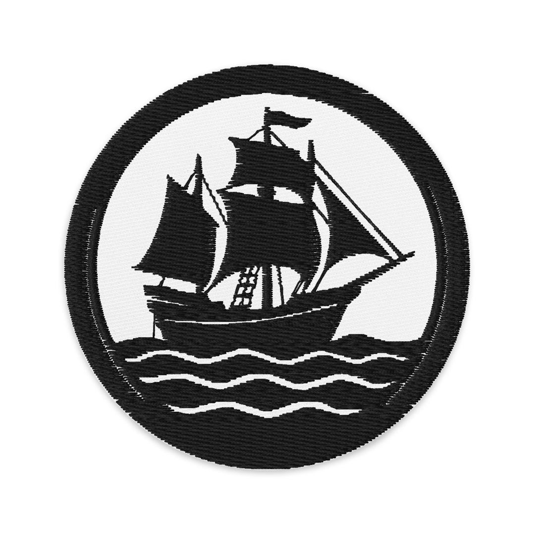 Hispaniola Ship Silhouette Embroidery Patch - Etsy