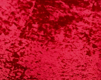 Red velvet fabric | Etsy