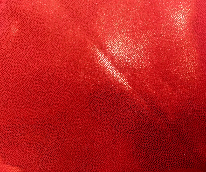 4-way Stretch Mystique Metallic Spandex Fabric Red - Etsy