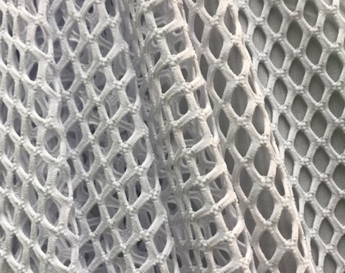 Solid Fishnet Mesh Fabric white 4 Way Stretch/per Yard - Etsy
