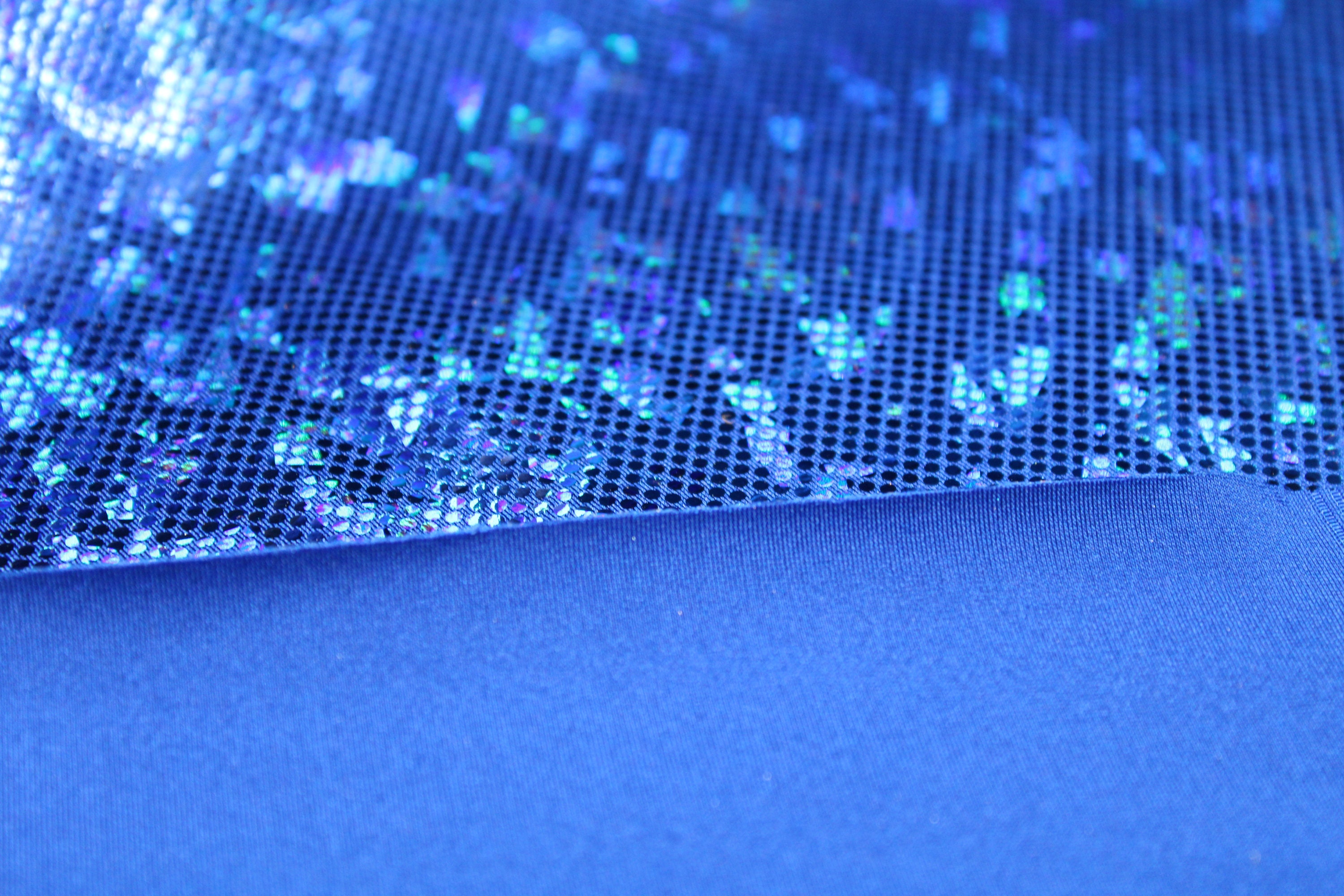 Royal Blue Shattered Glass Spandex - 4- Way Stretch Fabric - Etsy