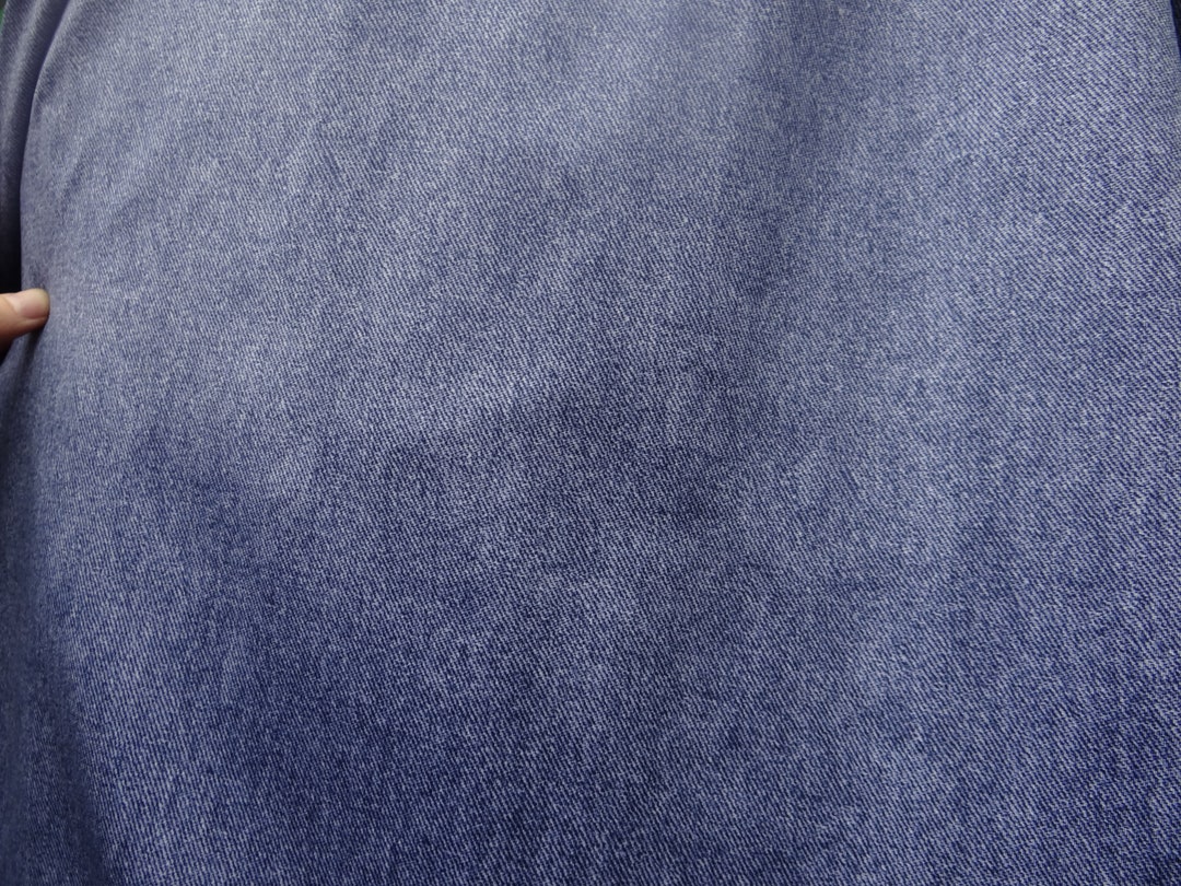 4-way Stretch Printed Spandex - Blue Denim Jean , Stretch Denim Spandex ...