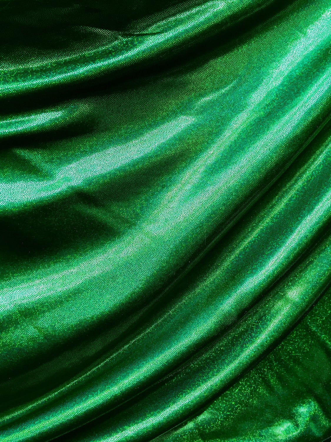 4-Way Stretch Mystique Metallic Spandex Fabric Kelly | Etsy