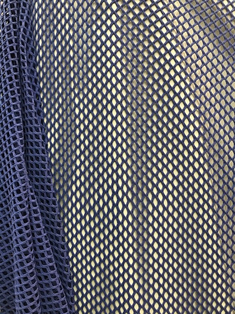 4-way Stretch Fishnet Mesh Royal Blue Dark Royal - Etsy