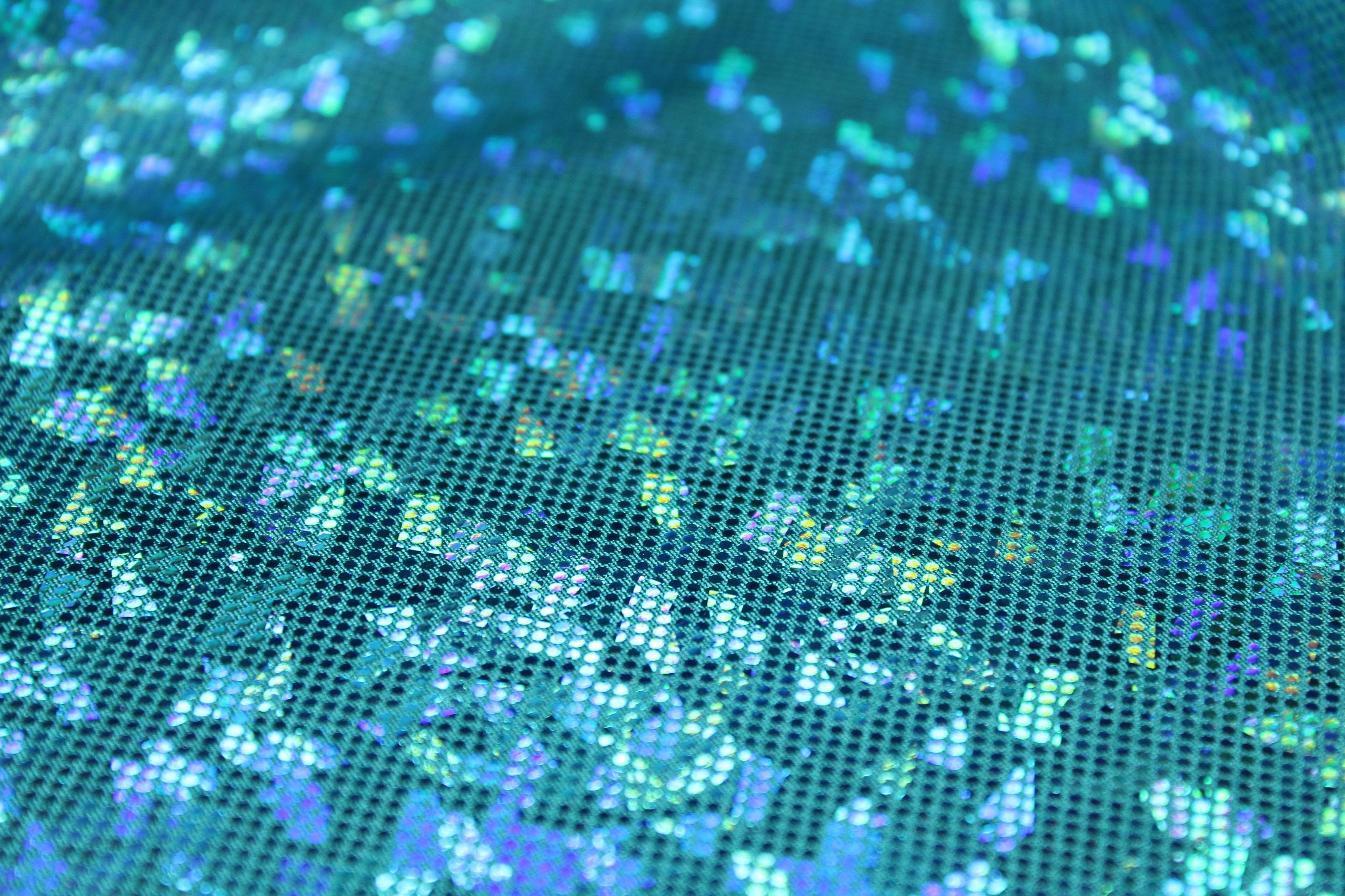 Teal Shattered Glass Spandex - 4- Way Stretch Fabric - Etsy