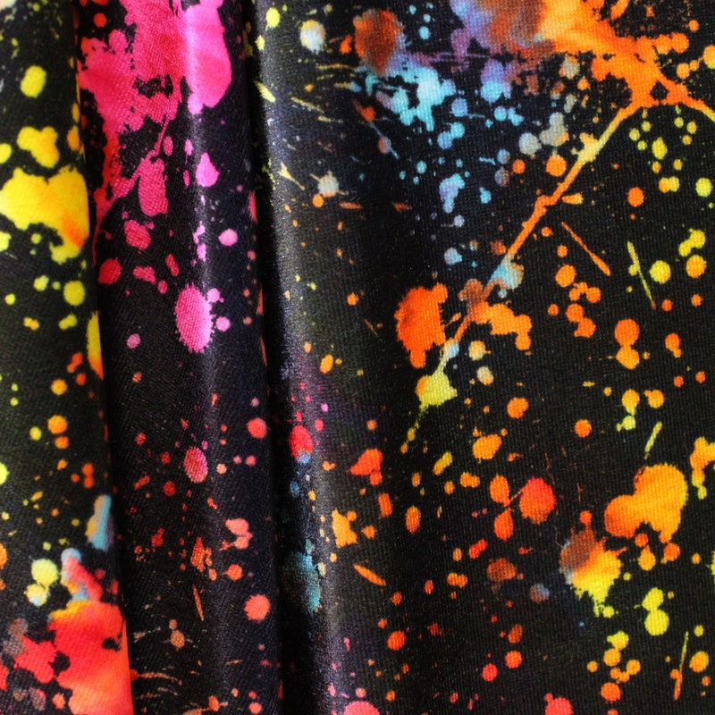 Paint Splatter Fabric - Etsy
