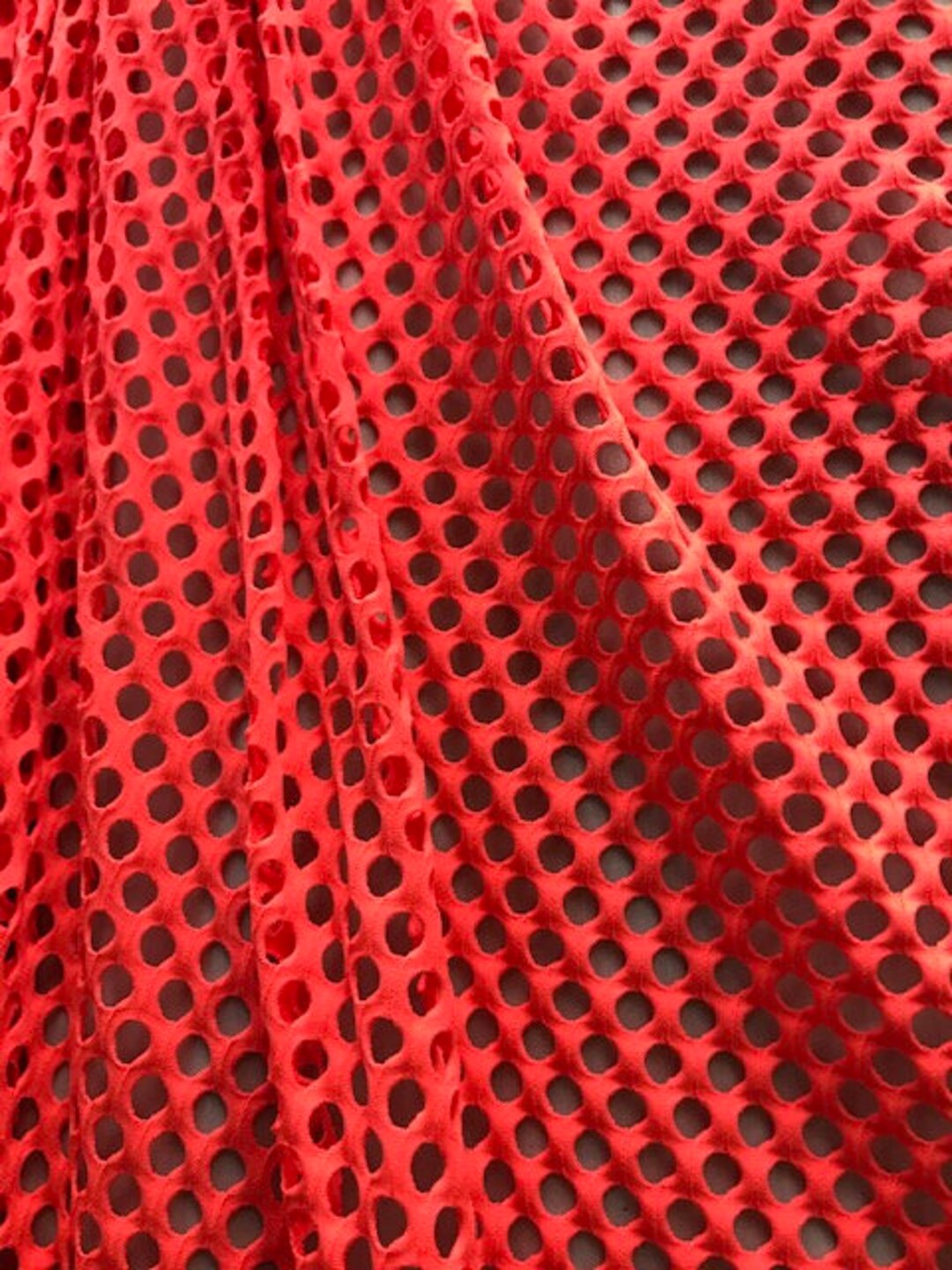 4-way Stretch Fishnet Mesh - Neon Coral - Bright Coral - Etsy