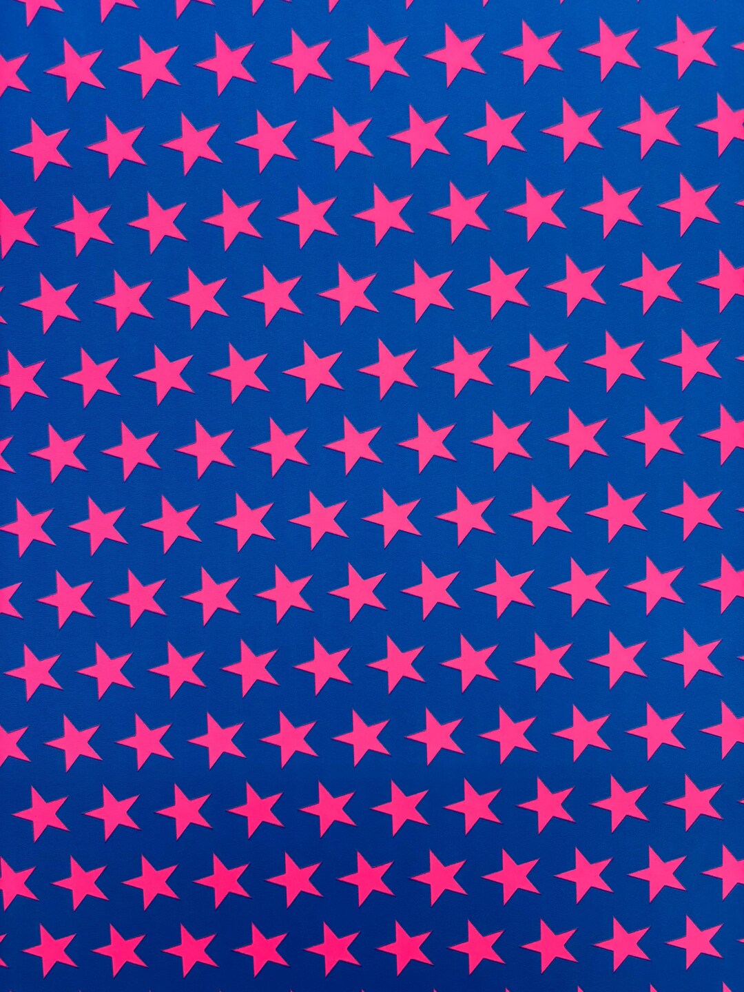 Blacklight Reactive Blue and Pink Star Printed Spandex - Etsy
