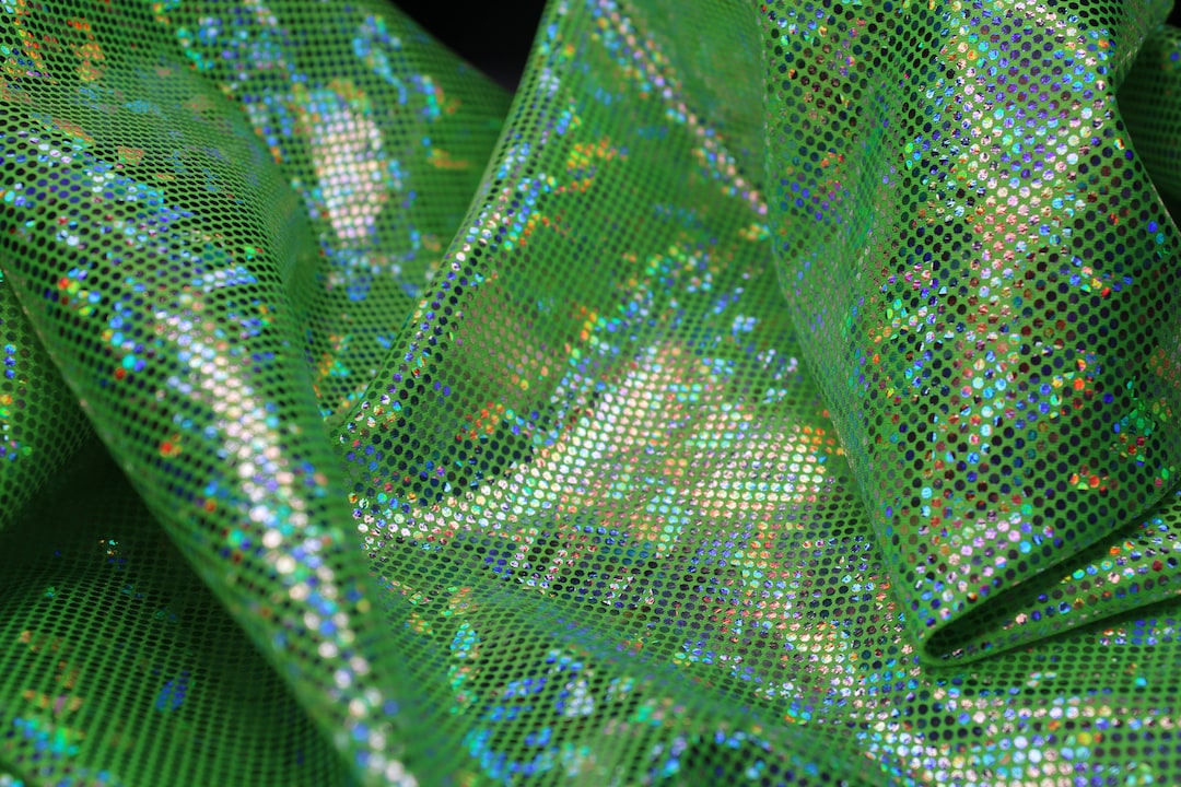 Silver/lime Shattered Glass Spandex - 4- Way Stretch Fabric - Etsy