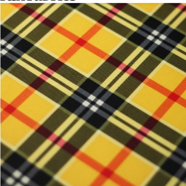Red Plaid Fabric - Etsy