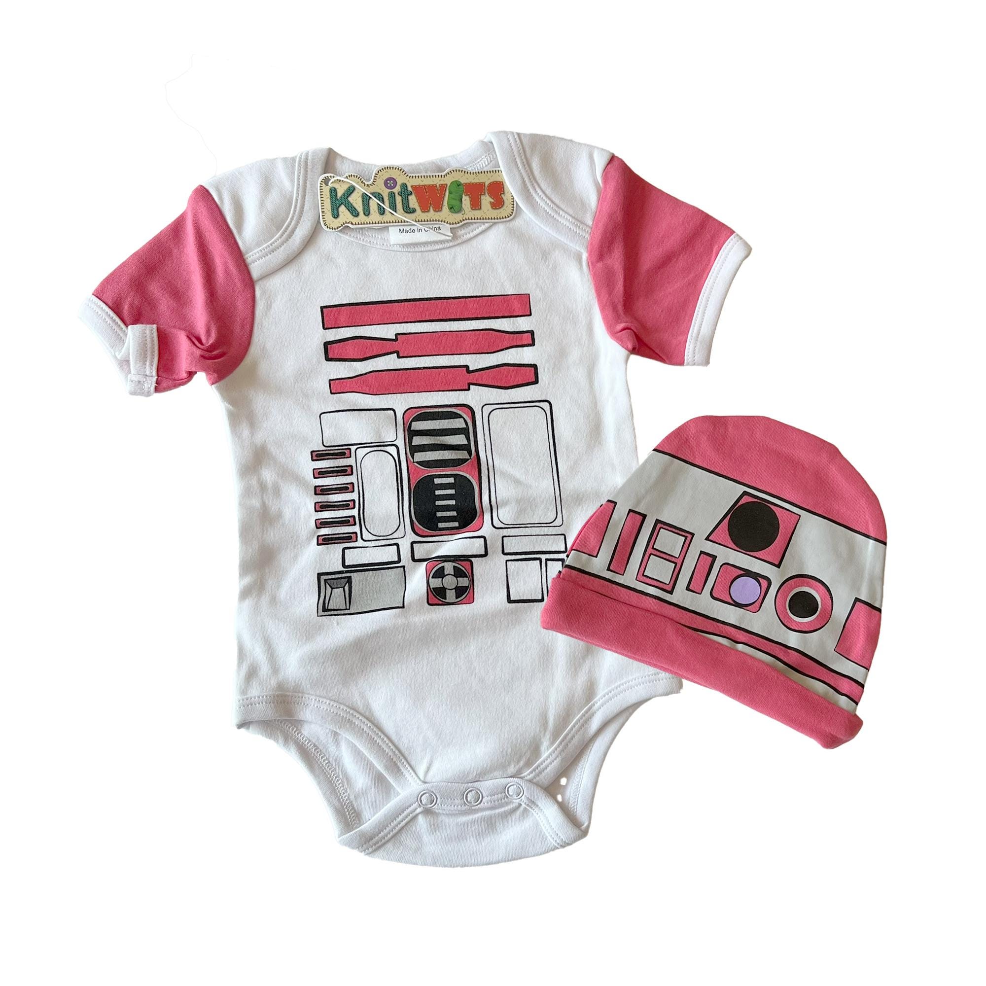 R2D2 (PINK) Baby Onesie – Star Wars Inspired Baby Shower Gift, Cosplay ...