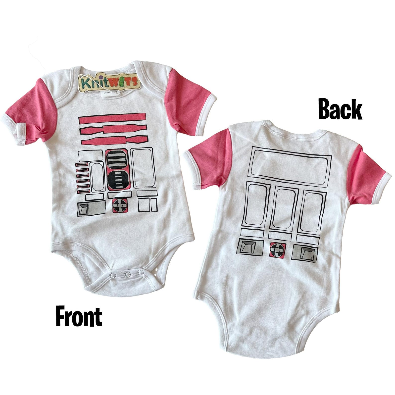 R2D2 (PINK) Baby Onesie – Star Wars Inspired Baby Shower Gift, Cosplay ...