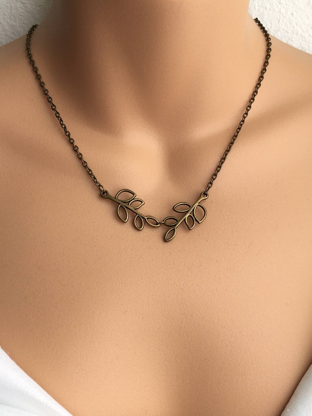 SALE Tree Branch Necklace in Antique Bronze,tree Necklace,branch ...