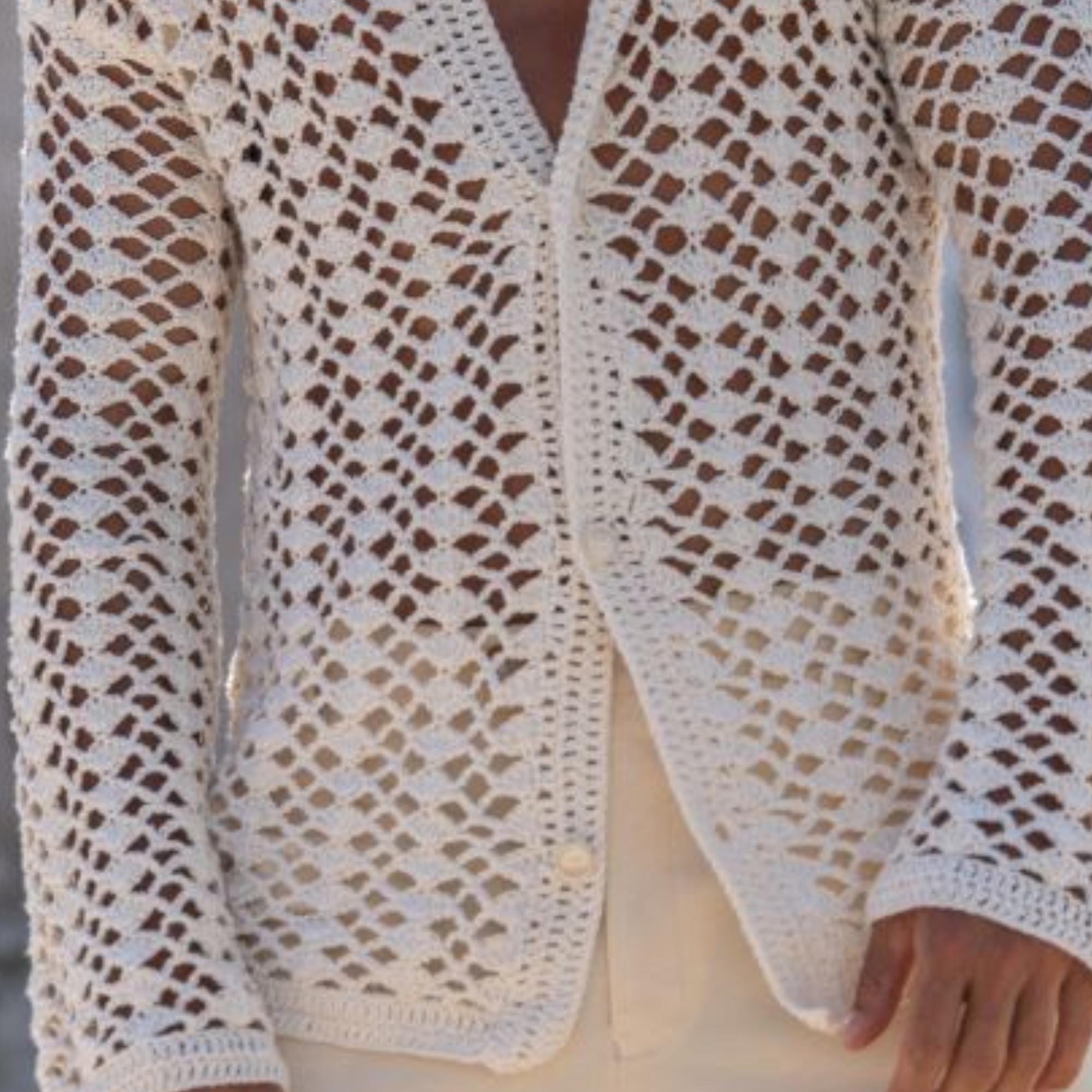 Men’s Crochet Beach Shirt Pattern | Open Mesh Button-up | Lightweight ...