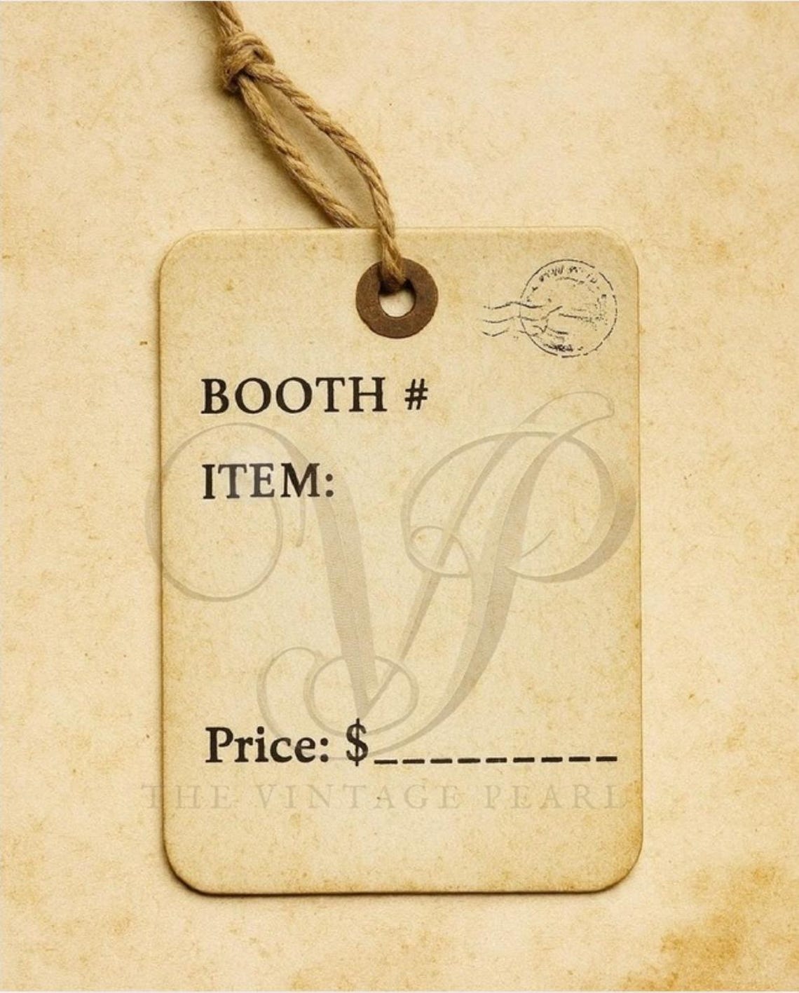 Vintage Postal Price Tags: Printable Antique Style Labels (PDF Download ...