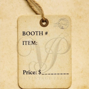 Vintage Postal Price Tags: Printable Antique Style Labels (PDF Download ...