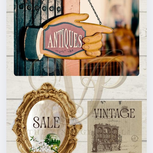 Antique Shop Sign - Etsy