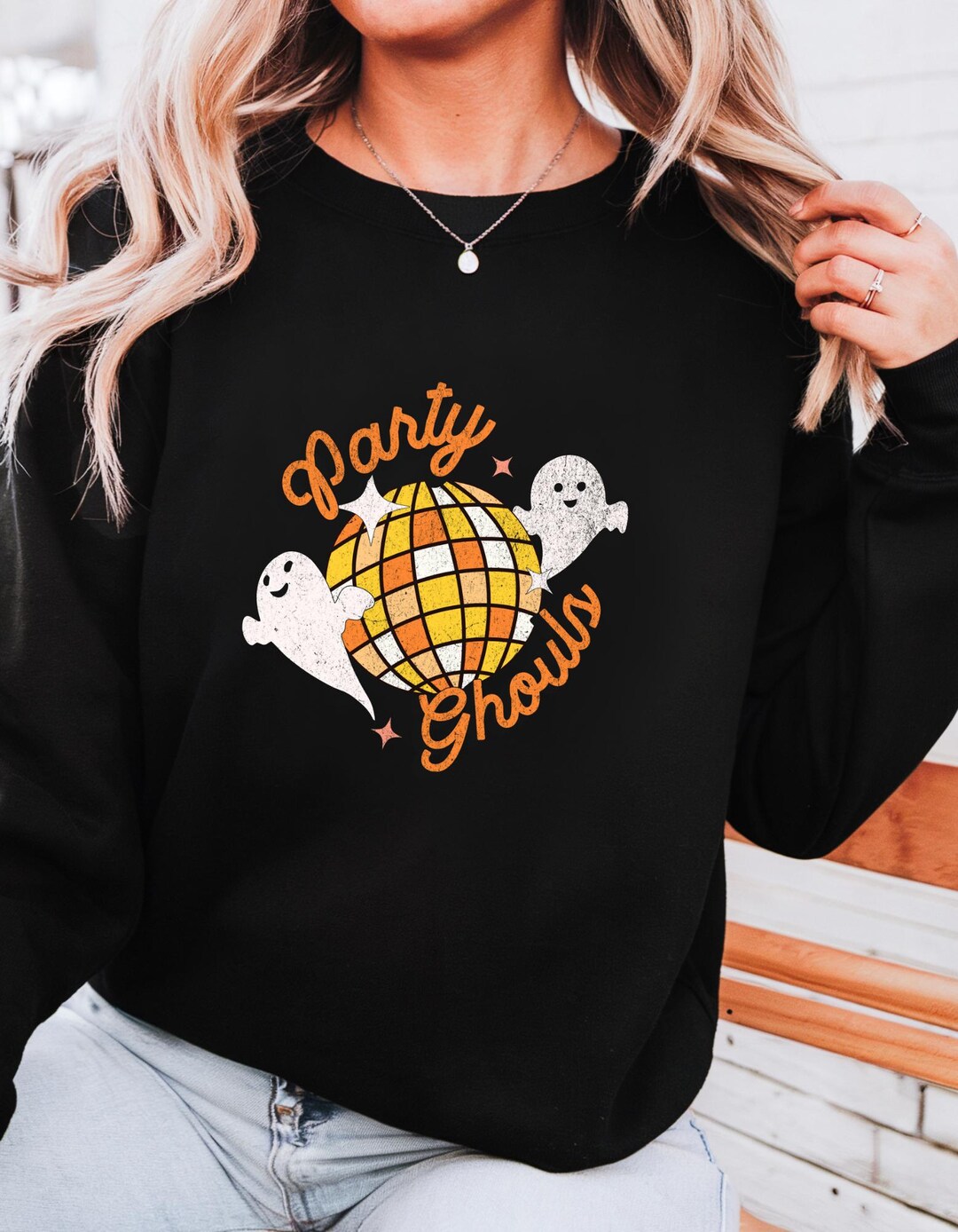 Spooky Ghosts Sweatshirt: Halloween Party Crewneck - Etsy