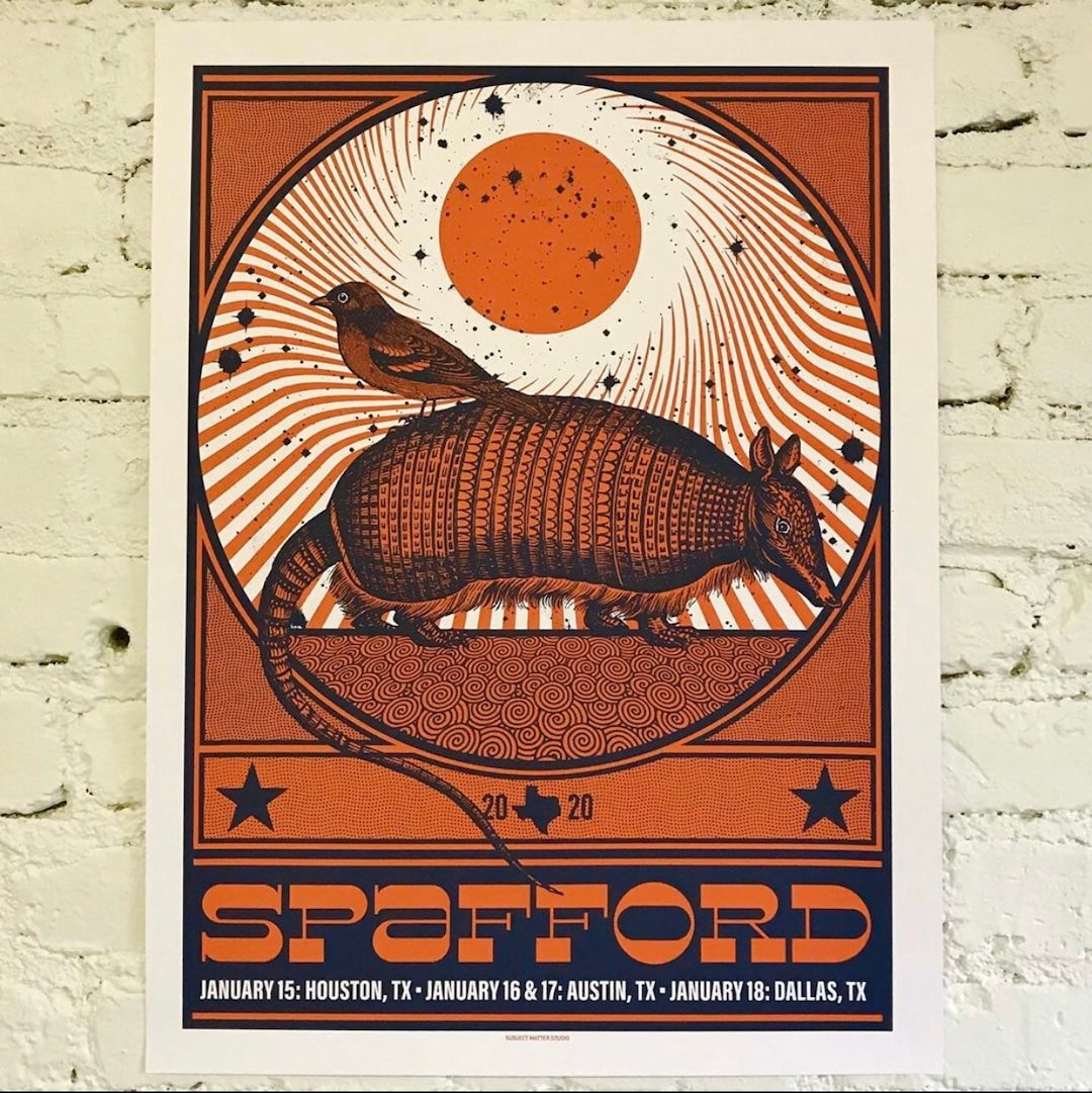 Spafford Official Limited Edition Concert Poster, Houston, Austin and ...