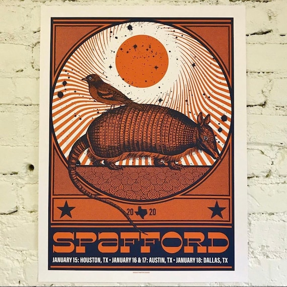 Spafford Official Limited Edition Concert Poster Houston | Etsy