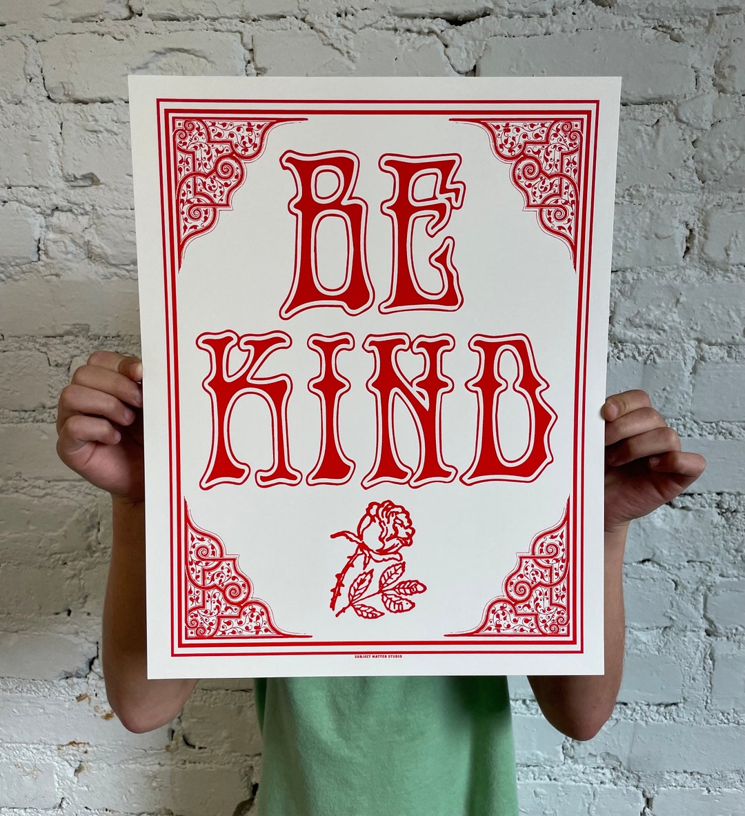 BE KIND Art Print - Etsy