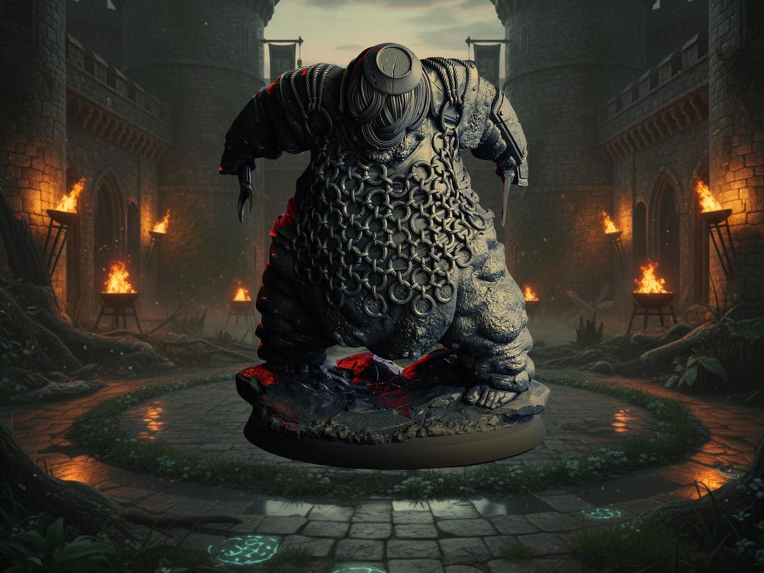 Feastfiend of Gluttony Miniature | Bloated Demon Horror | Dnd ...