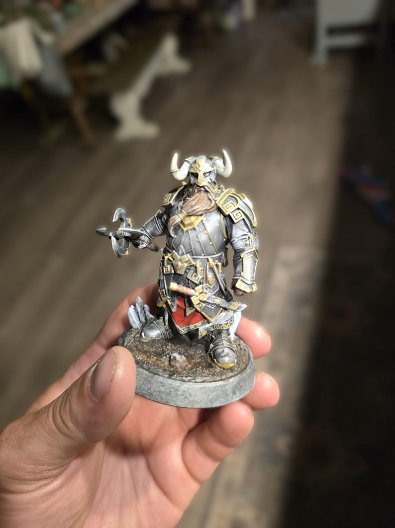 Resin Spiked Warlord Miniature – Fantasy Undead Knight With Sword and ...